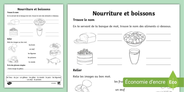 Classer Les Aliments Exercices Ce2 Cm1 Cm2 CM1 SCIENCES Et TECHNOLOGIE