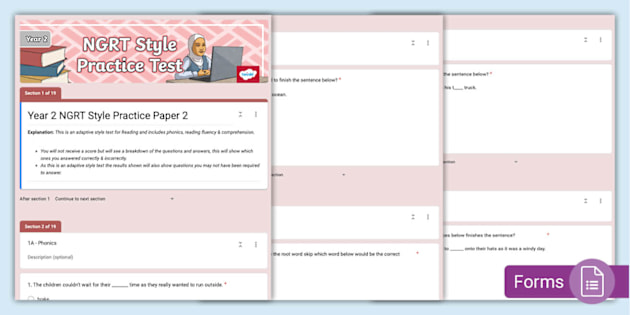 NGRT Practice Tests | twinkl.com.au