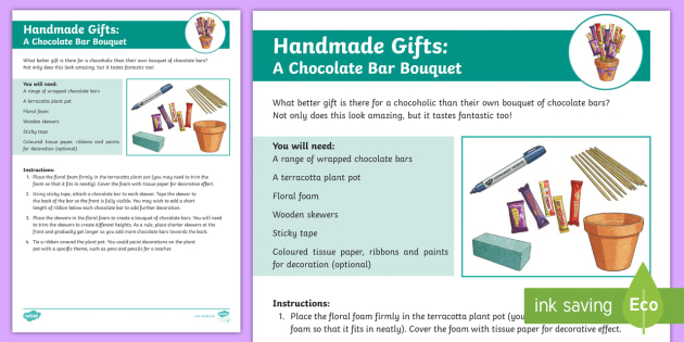 Chocolate Bouquet Handmade Craft Instructions