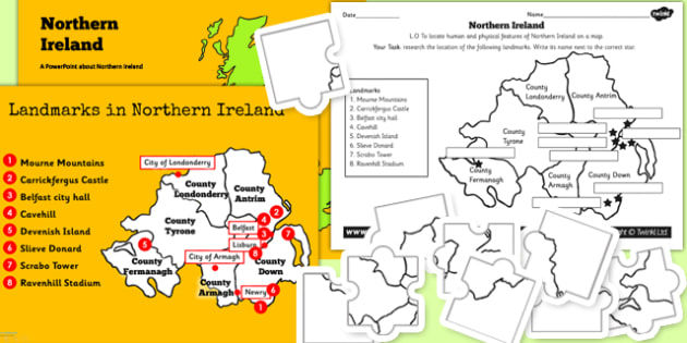 Northern Ireland UK Lesson Teaching Pack (teacher made)