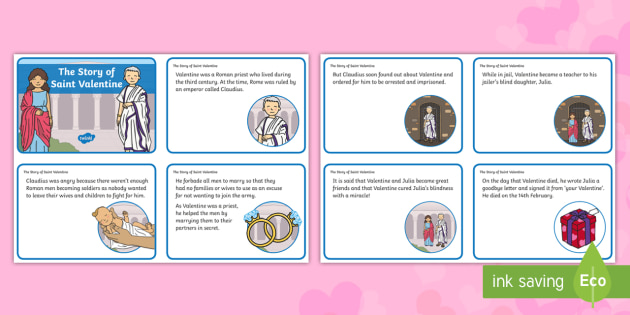 Saint Valentine Story Sequencing Cards (teacher made)