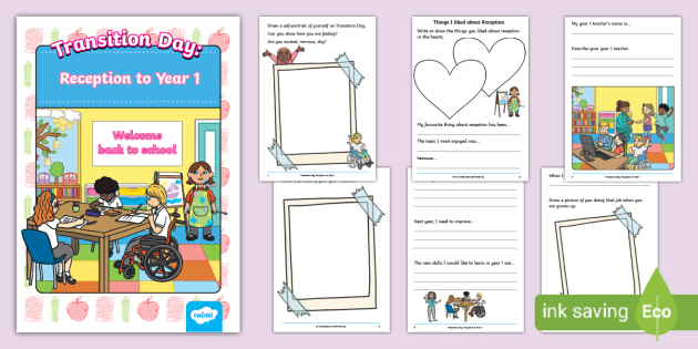 Reception to Year 1 Transition Day Activity Booklet | Twinkl