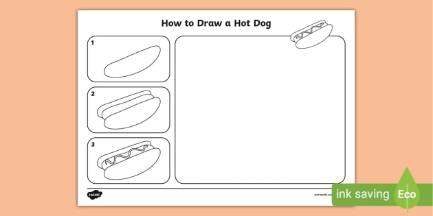How to Draw a Hot Dog