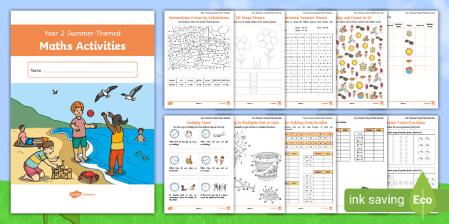* NEW * Year 2 Summer Themed Maths Activity Booklet