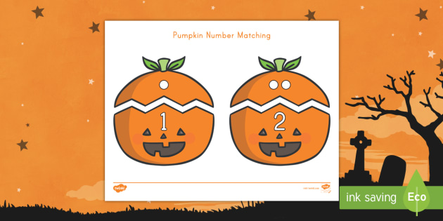Pumpkin Number Matching Activity | Teaching Resource