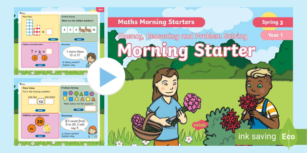 👉 Year 1 Maths 5 minute filler question PowerPoint