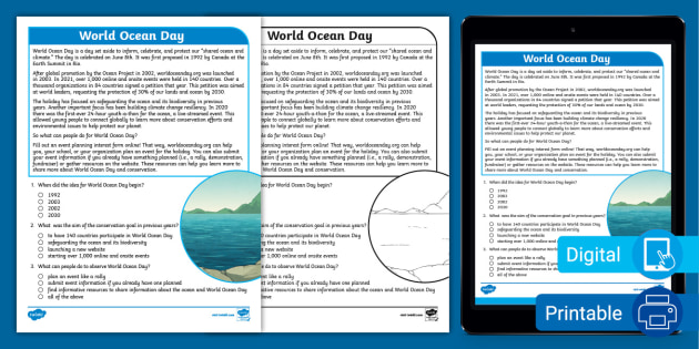 Geography Comprehension Worksheets | twinkl.com