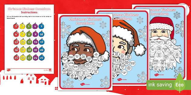 Santa's Beard Kindness Advent Calendar (teacher made)