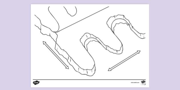 Concordant And Discordant Coastlines Colouring Sheet