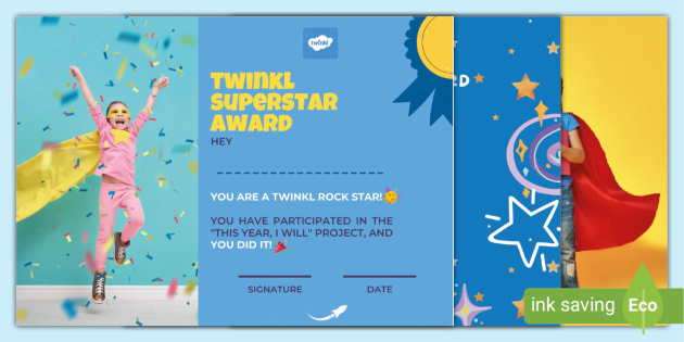 FREE! - This Year I Will Campaign | Twinkl Certificates
