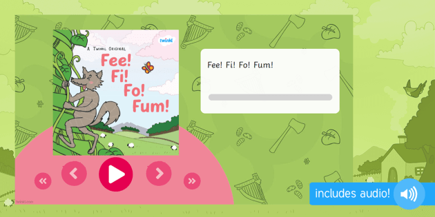 Fee! Fi! Fo! Fum! Listen and Follow Audio Story