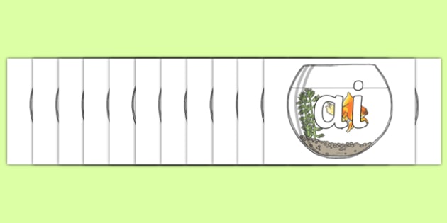 Phase 3 Phonemes on Fish Bowls (teacher made)