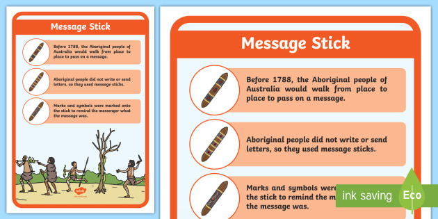 Message Stick Display Poster (teacher made)