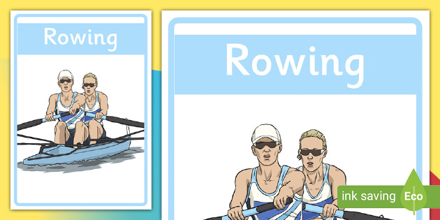 The Olympics Rowing Display Posters (teacher made)