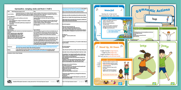 EYFS Gymnastics Jumping Jacks Lesson 6: Super Sequences