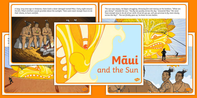 Māui and the Sun Activities - Sequencing Cards