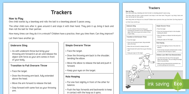 Throwing and Catching Activity Plan 2 Adult Guidance