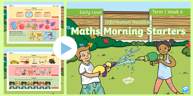 Maths Morning Starters Early Level: Term 1 Week 6 PowerPoint