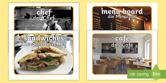 Healthy Eating Cafe Role Play Display Photos English/German - Healthy ...