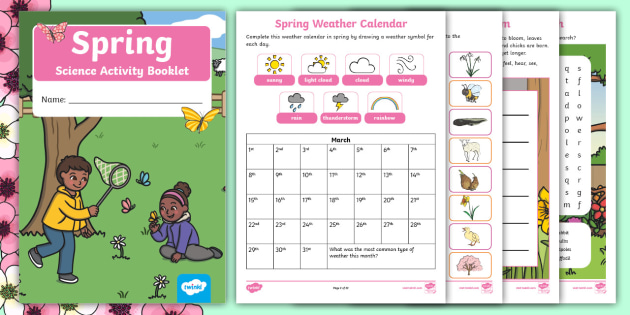 KS1 Spring-Themed Science Activity Booklet