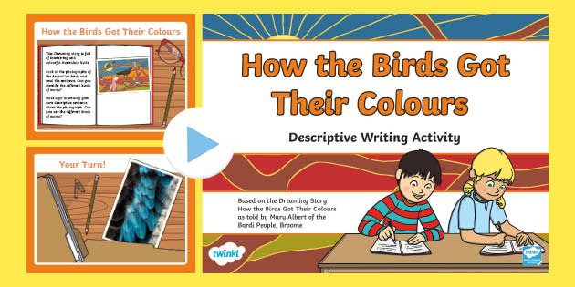 FREE! - How the Birds Got Their Colours Descriptive Writing