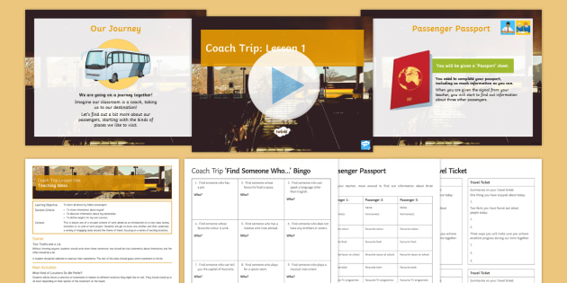 FREE! - Coach Trip Lesson 1: Introduction (teacher made)