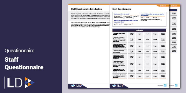 Staff Questionnaire (teacher made)
