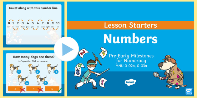 Pre-Early Level Milestone Number and Number Processes PPT