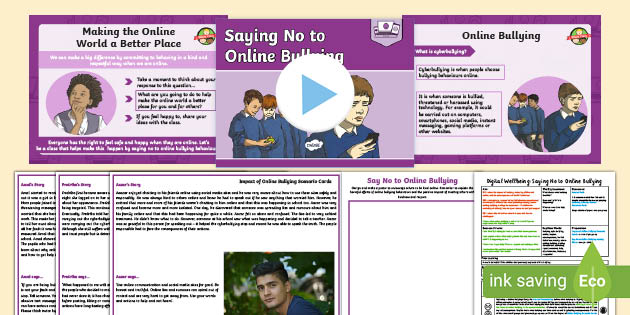Saying No to Online Bullying Lesson Pack | UKS2