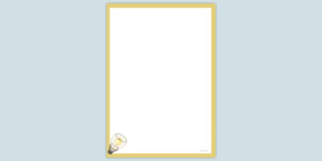 Led Light Bulb Page Border