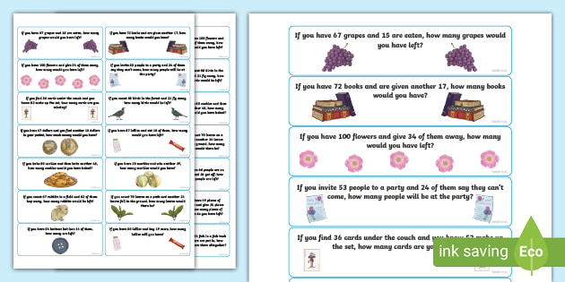 Stage 5 Addition and Subtraction Word Problems