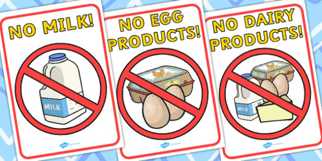 FREE! - No Dairy Display Posters - posters, display, food, food groups