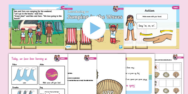 Phonics letter 'w' Lesson Pack - Level 3 Week 1 Lesson 3