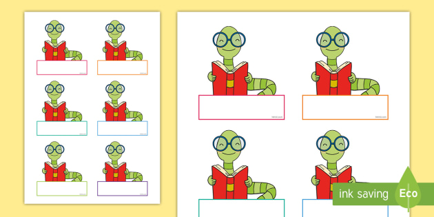 👉 Bookworm Themed Editable Self-Registration