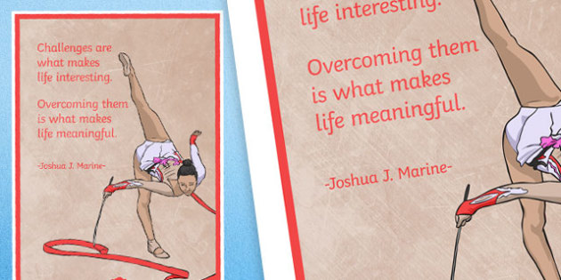 👉 Challenges Are What Makes Life Interesting Motivational Poster