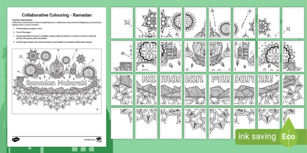 Ramadan Collaborative Art Activity (Teacher-Made)