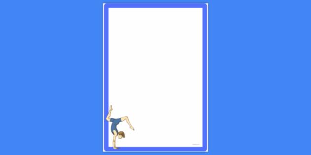 FREE! - Gymnastics Page Border Printable | Page Borders | Twinkl