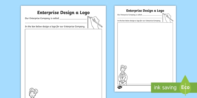 Design an Enterprise Company Logo Worksheet (teacher made)