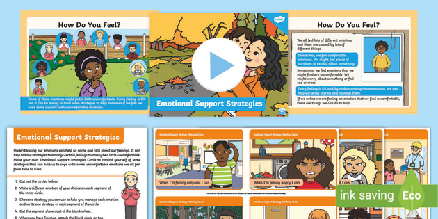 Emotional Support Strategies Activity Pack (teacher made)