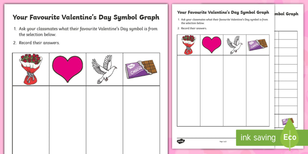 Valentine's Day Bar Graph Activity