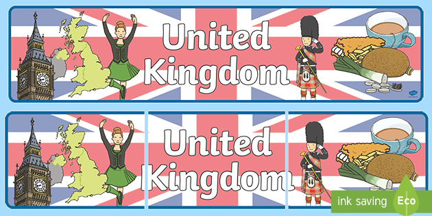 FREE! - United Kingdom Display Banner (teacher made)
