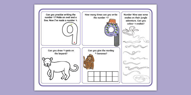 👉 The Adventures of Number Nine Activity Mat