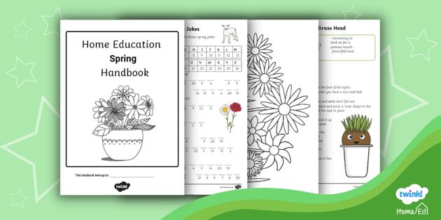 FREE! - Home Education Spring Booklet (teacher made)