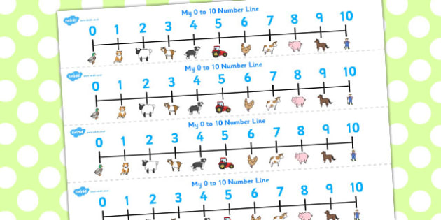 FREE! - Farmer and Duck Number Lines 0-10 (teacher made)