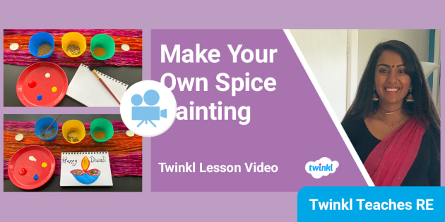 * NEW * EYFS (Ages 3-5) RE: Diwali Spice Paintings