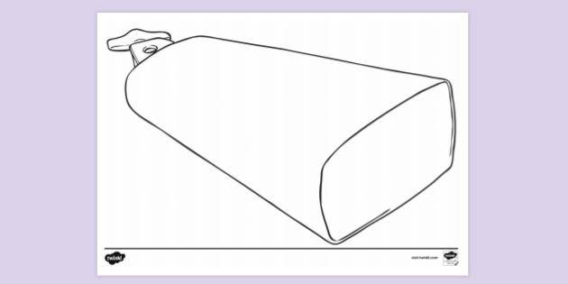 FREE! - Cow Bell Colouring Sheet | Colouring Sheets