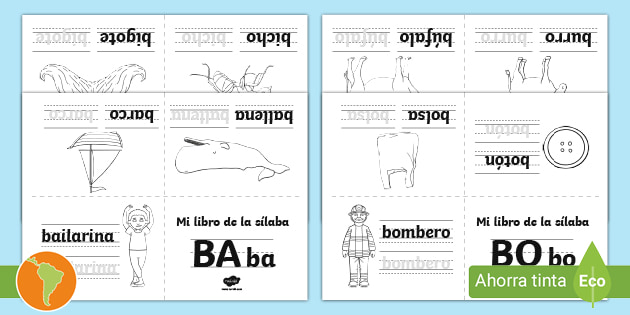 Mini libro: La letra B (teacher made)