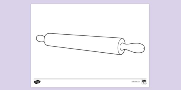 Rolling Pin Colouring | Colouring Sheets