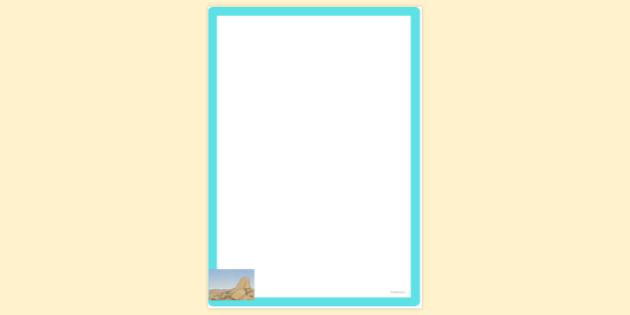 FREE! - Desert Peak Page Border | Page Borders | Twinkl