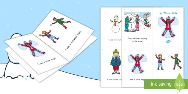 My Winter Walk Early Emergent Reader - winter, seasons, emergent